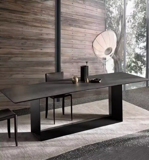 [S40] Modern Simple Nordic Sintered Stone Dining Table – Nest Craft