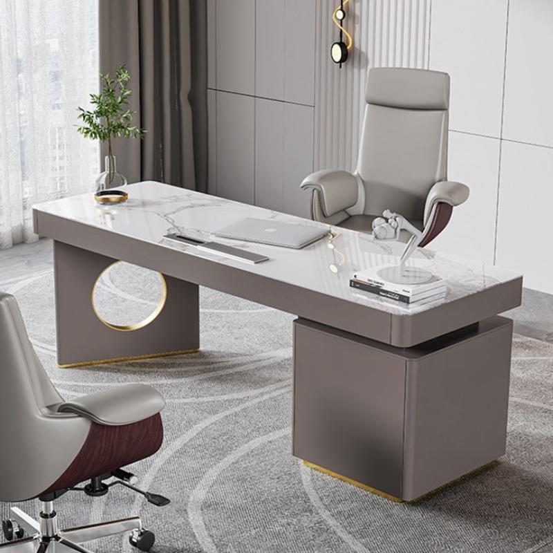 [S49] Mateo Sintered Stone Study Table – Nest Craft