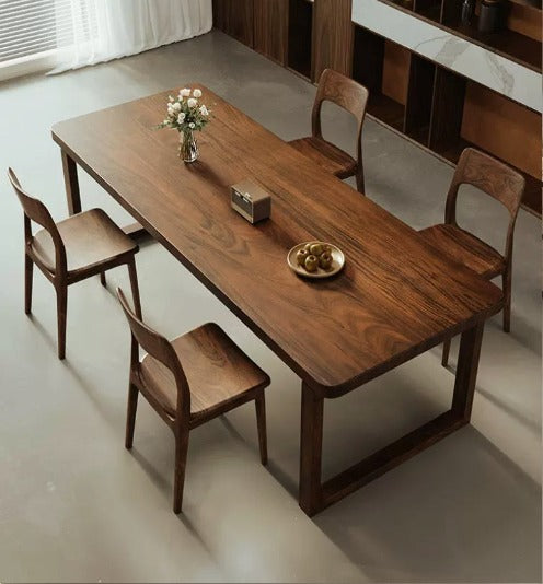[W17] Nordic Simple Solid Wood Dining Table – Nest Craft