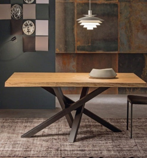 [W12] Scandinavian Modern Rectangular Dining Table – Nest Craft